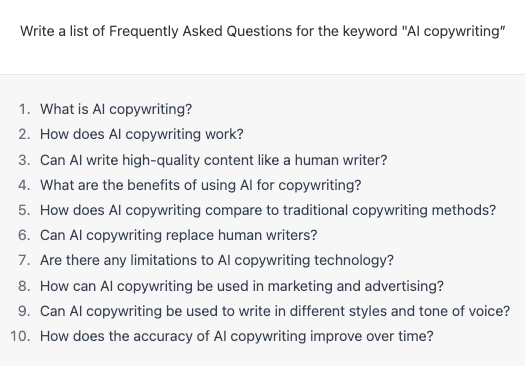 creating a list of FAQs - Panda Prompts - Power Up Your Business with AI