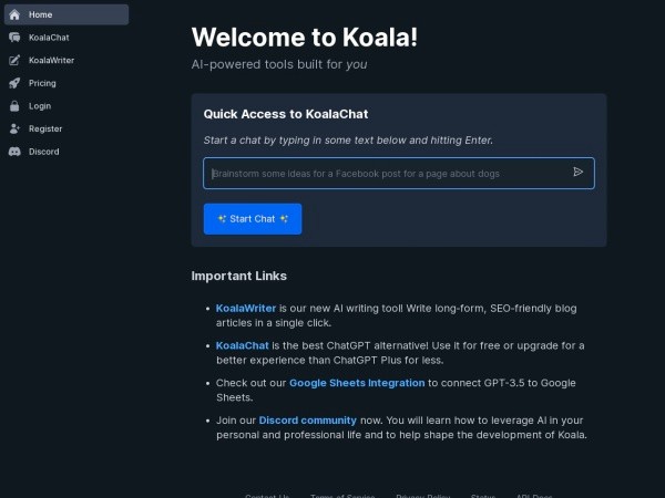 Koala Writer - Panda Prompts - Power Up Your Business with AI